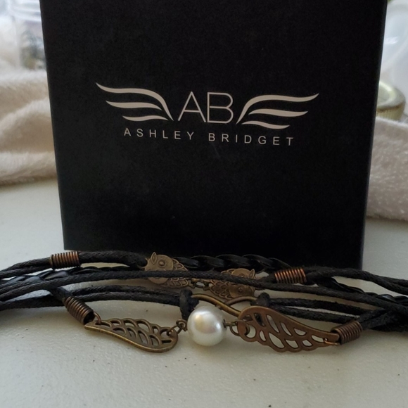 Ashley Bridget | Jewelry | Ashley Bridget Leather Bracelet | Poshmark